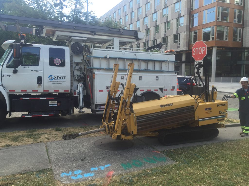 Directional Drilling to Install Traffic Signal Conduits, Seattle's U ...